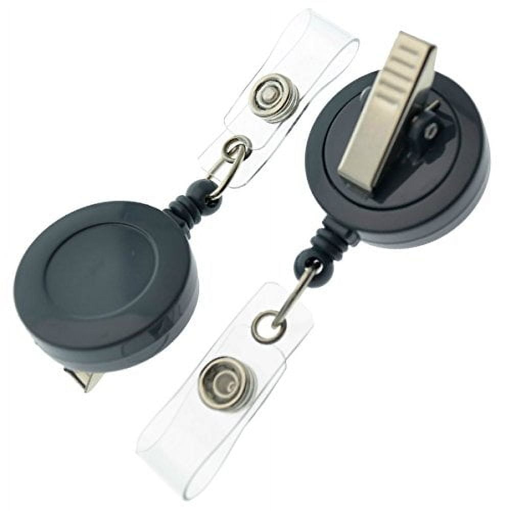 15 Pack of Premium Retractable ID Badge Reels with Alligator Clip in ...