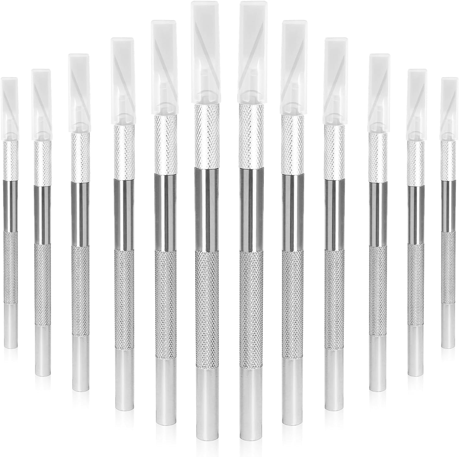 15 Packs Craft Hobby Knife Stainless Steel Exacto Knives Silver ...