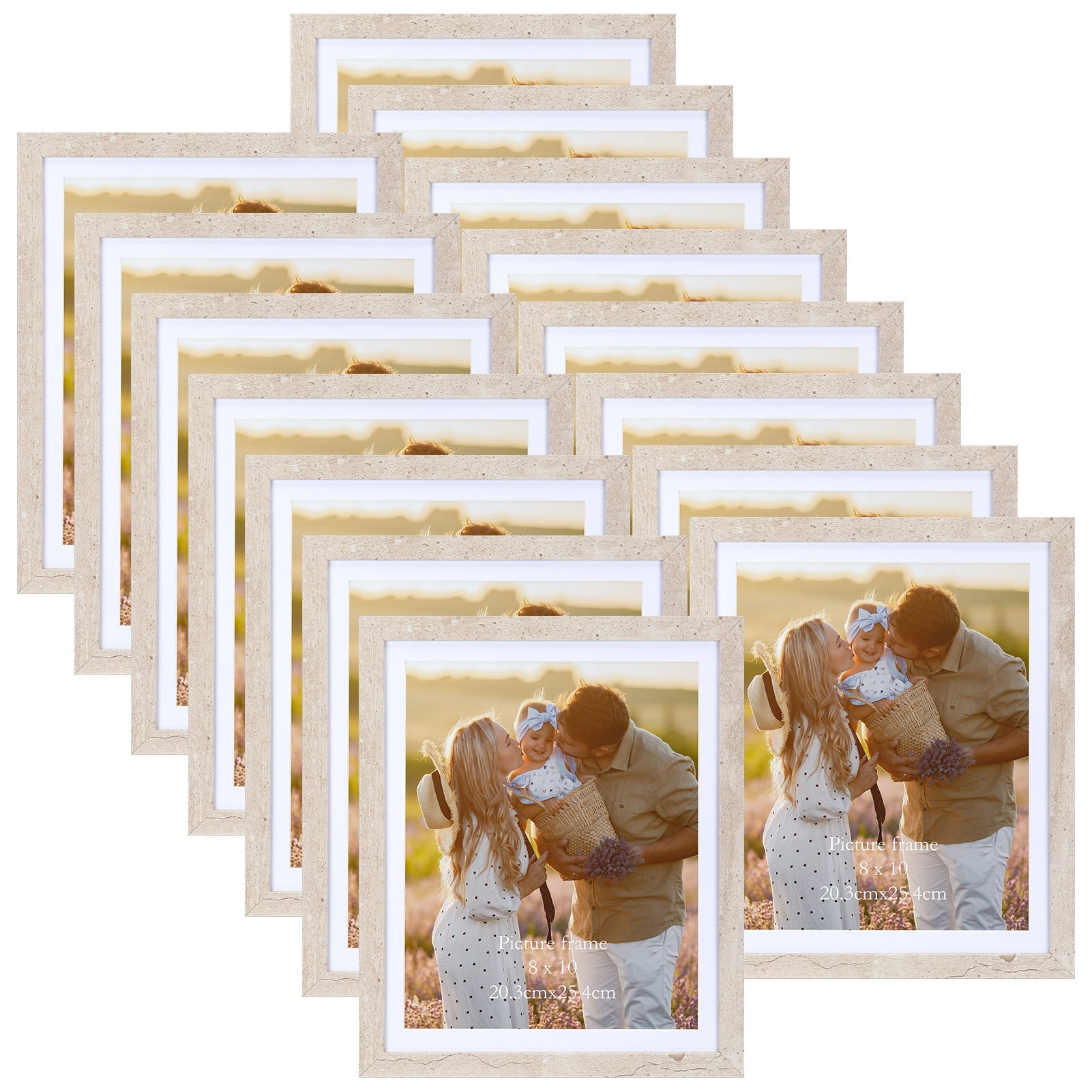 15 Packs 8x10 Picture Frames ,Rustic Multi Gray 8 by 10 Photo Frame for ...