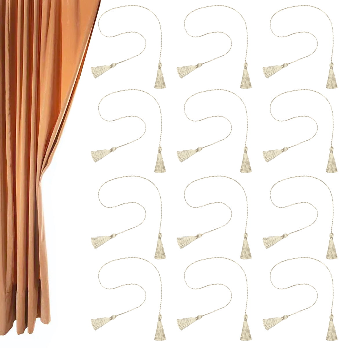 15 Pairs Curtain Tiebacks Window Curtain Tiebacks Decorative Tassels ...