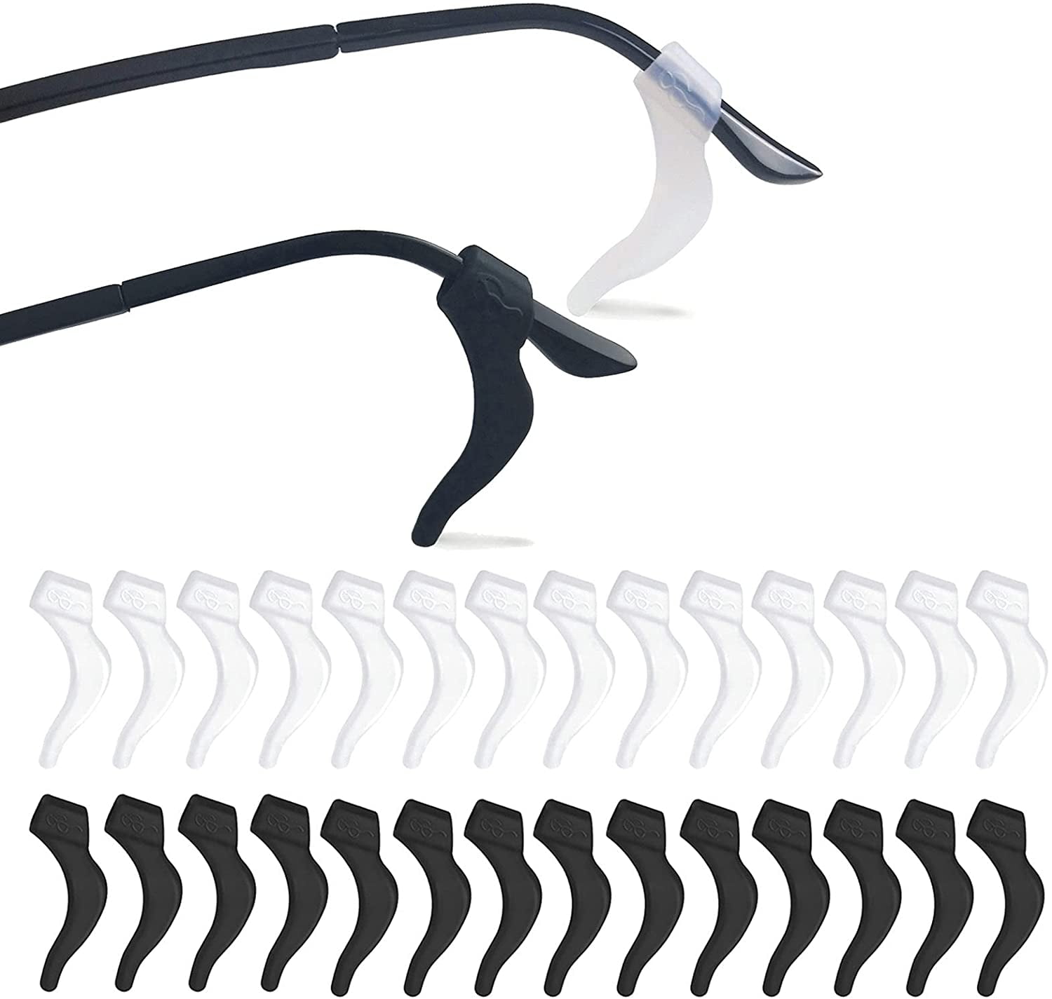 15 Pairs Glasses Anti-slip Silicone Ear Clip, Glasses Holder With ...