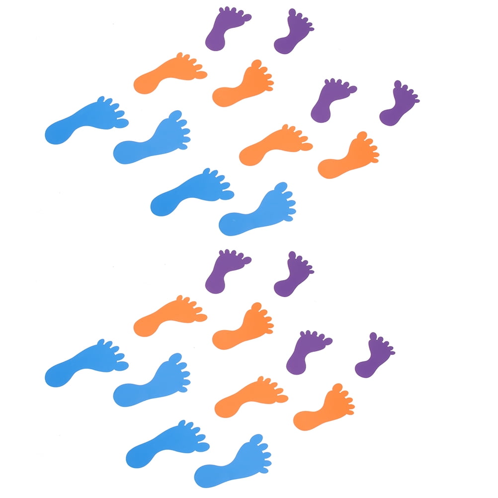 15 Pairs Kids Footprint Stickers for Preschool Bathroom Charts Children ...