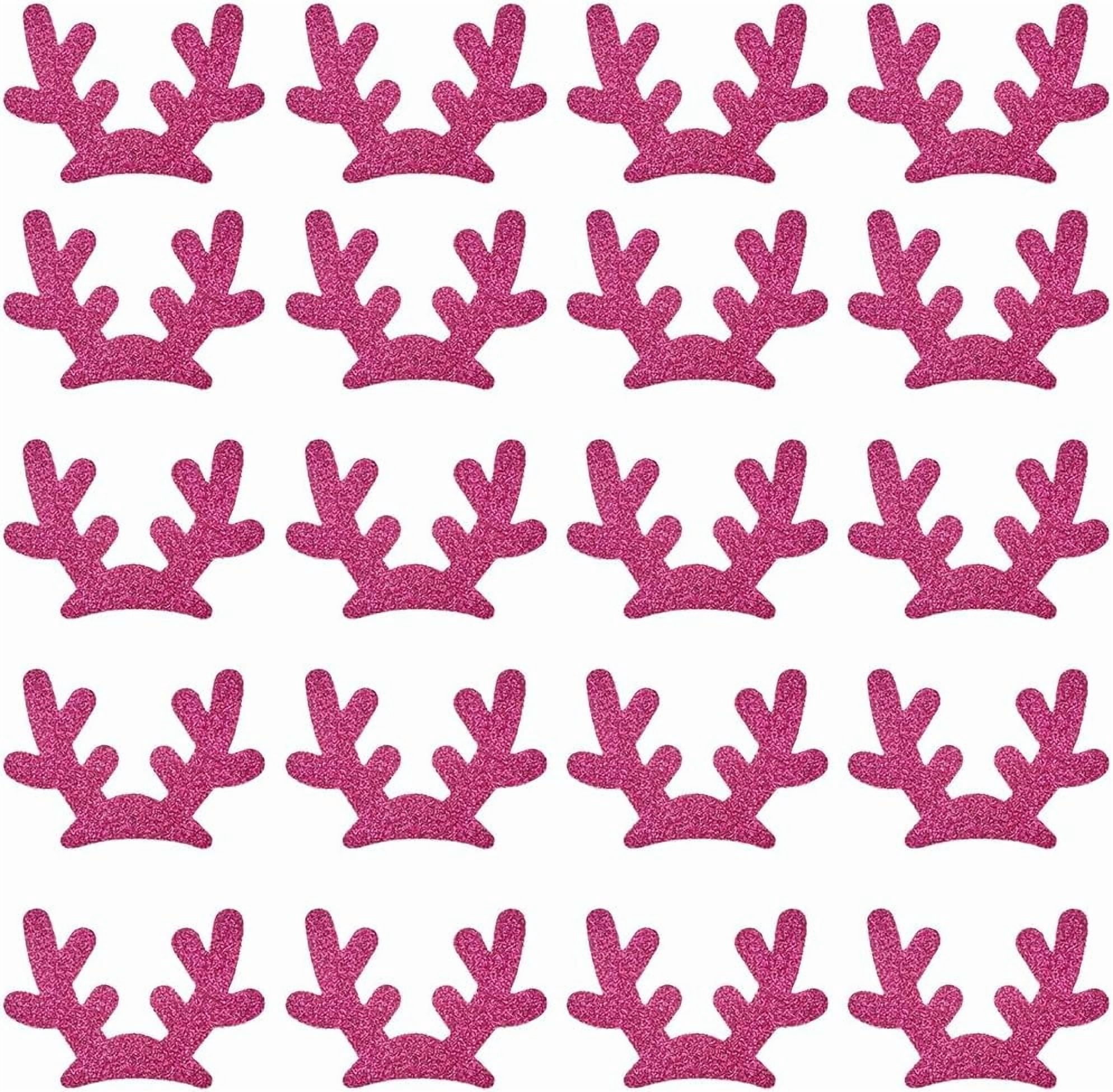 15 Pairs Metallic Mini Antlers Hair Clips Embellishments Christmas Deer ...