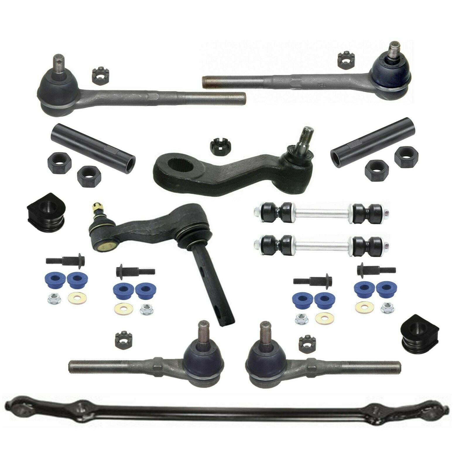 15 Pc Suspension & Steering Kit Outer Inner Tie Rod Ends Rear Endlink ...