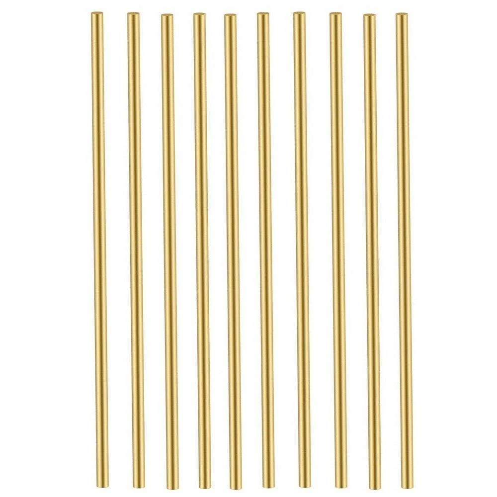 15 Pcs 2.5 Mm/3/32 Inch Solid Brass Rods Lathe Bar Stock Kit Brass ...