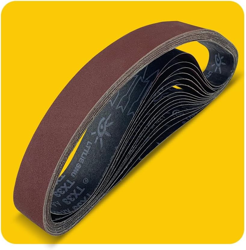15 Pcs 2 x 48 Inch Assorted Aluminum Oxide Belt Sander Sanding Belt - 3 ...