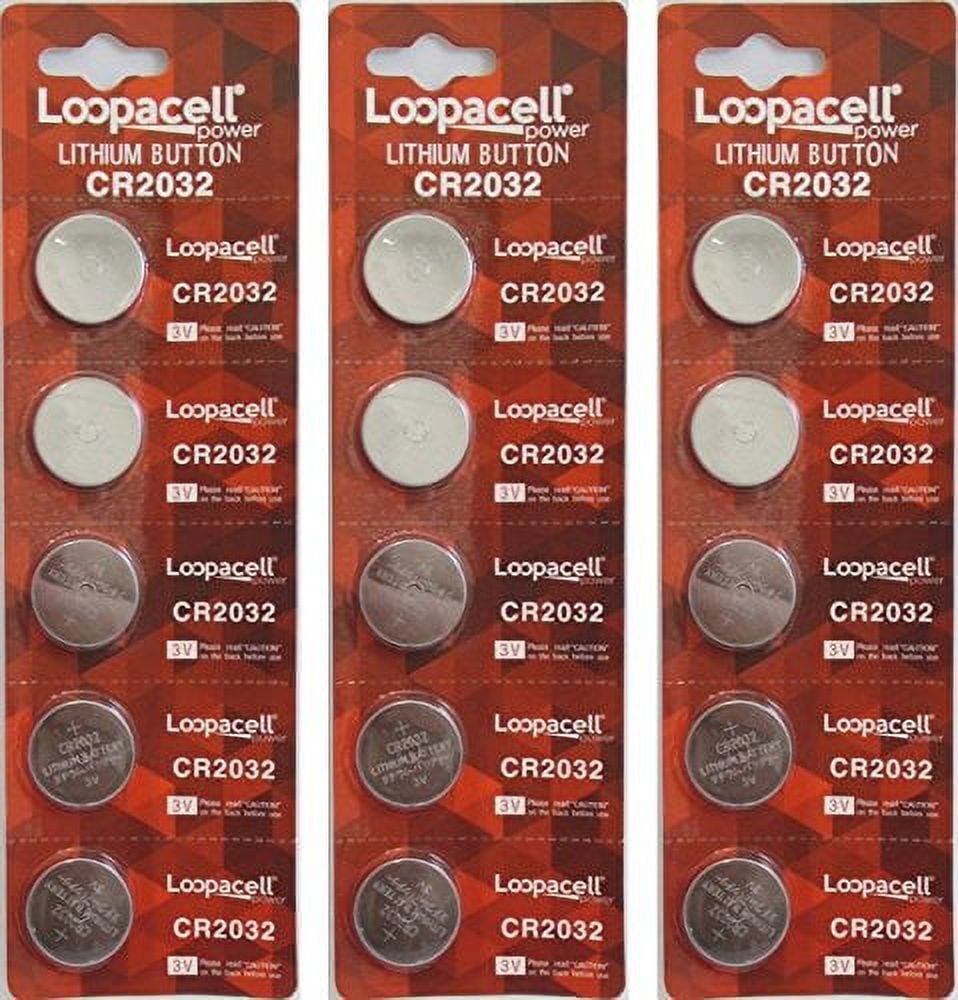 15 Pcs 2032 Batteries (CR2032/DL2032/E-CR2032/SB-T51/LF1/2V) Lithium 3v (3 Packs of 5) By ...