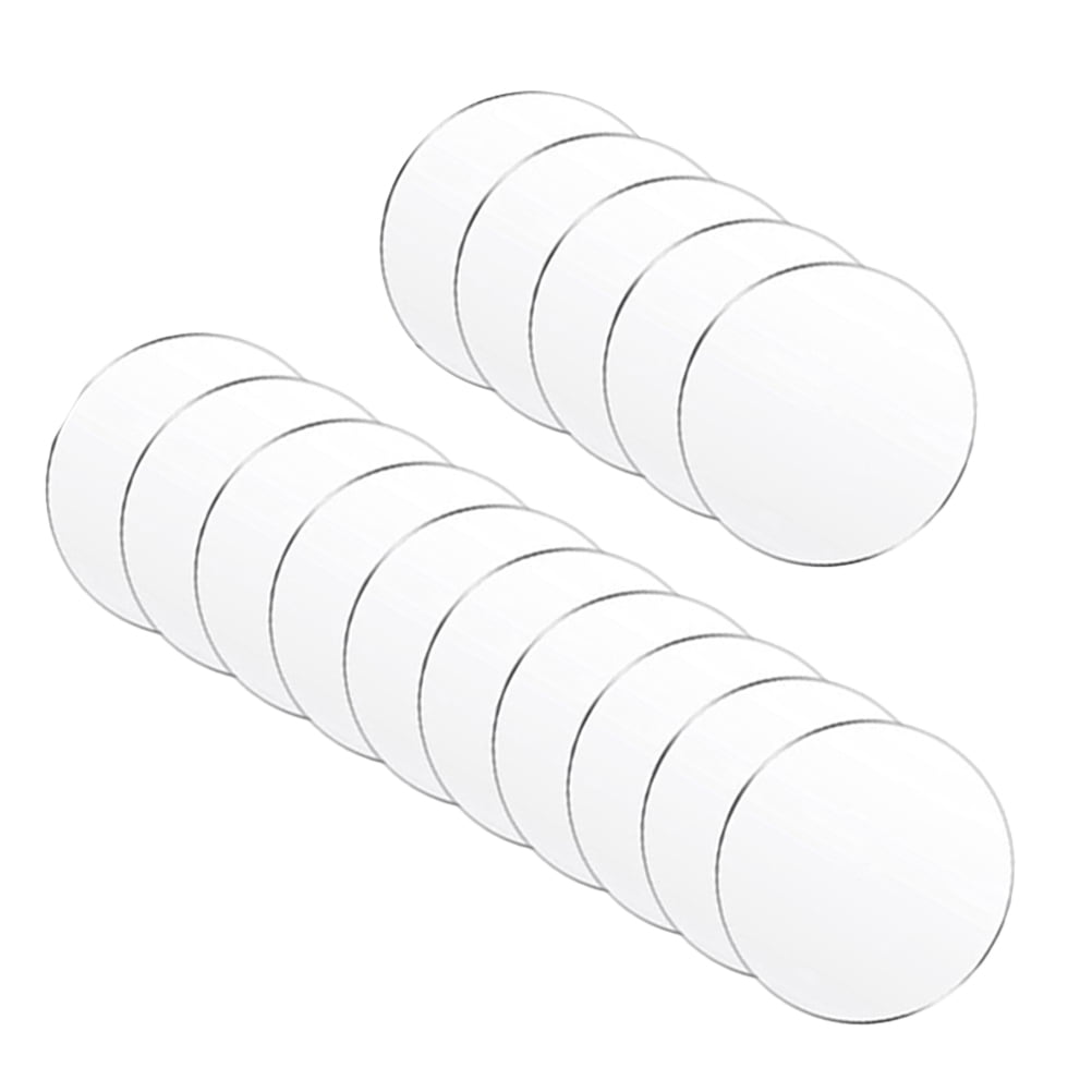 15 Pcs Acrylic Disc Clear Circle Blanks Transparent Disk Round High ...