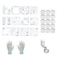 15 Pcs Acrylic Sewing Ruler Sewing Stencil Template Frees Motion ...