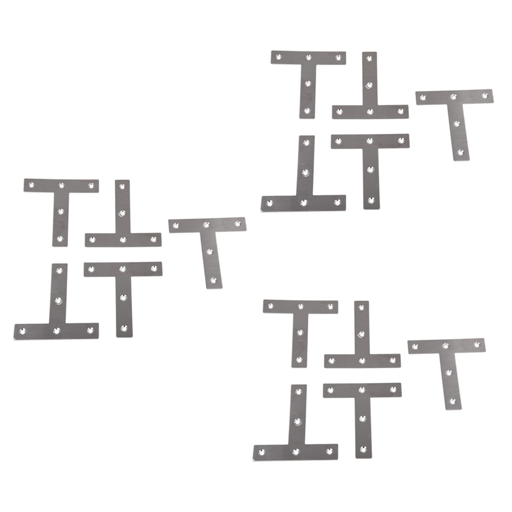 15 Pcs Angle Plate Corner Brace Flat T Shape Repair Bracket 80mm x 80mm ...
