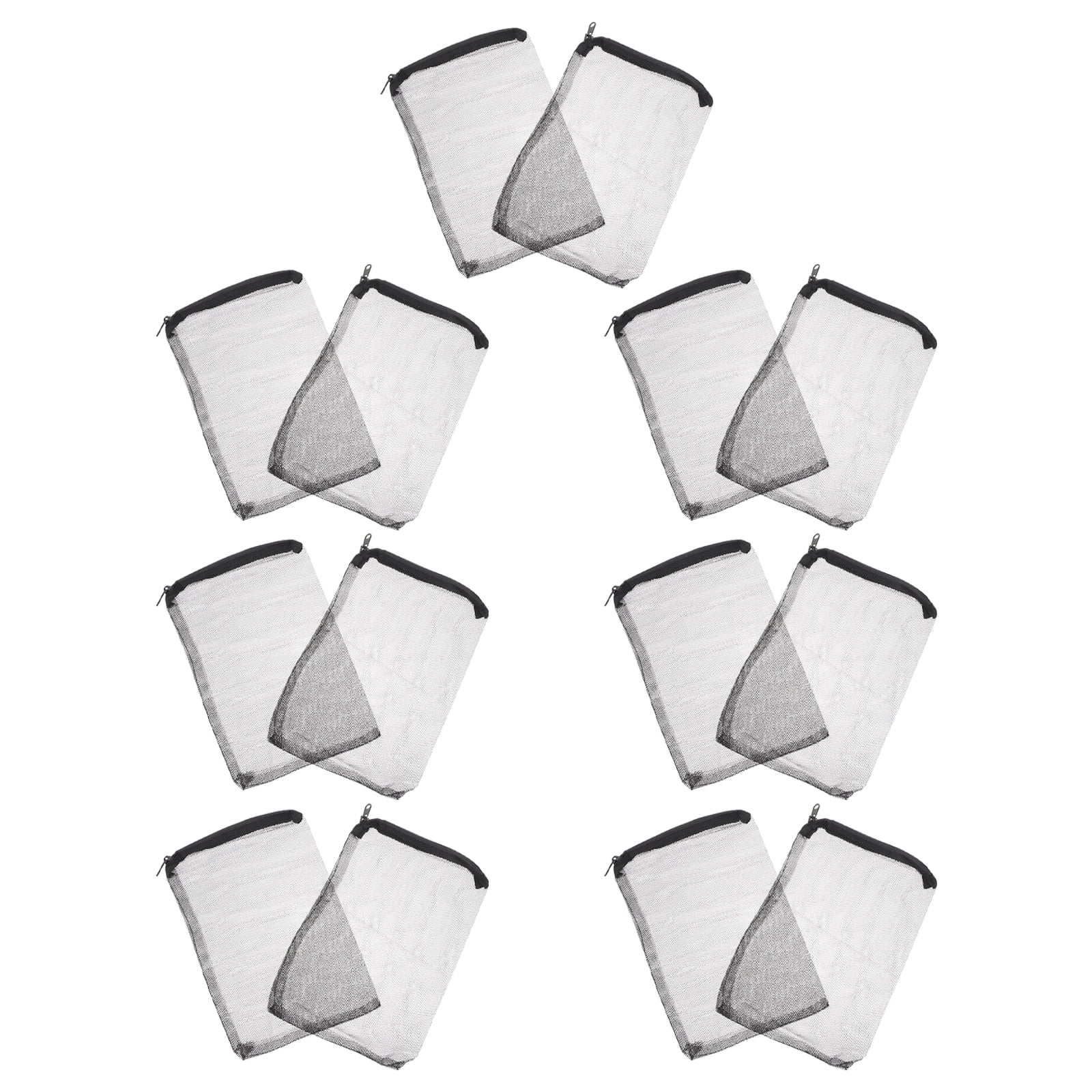 15 Pcs Aquarium Fish Tank Filter Angle Mesh Zipper Filter Bag 15X20CM ...