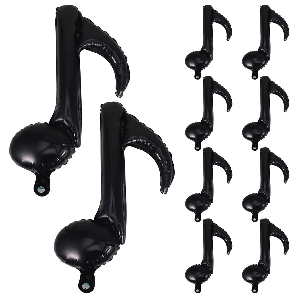 15 Pcs Balloons Ballon Gold Decor Ceiling Decorations Music Party ...