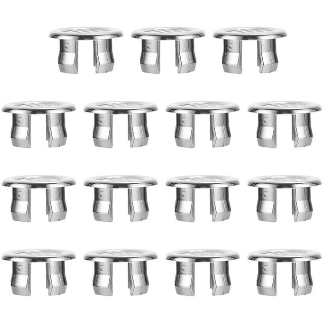 15 Pcs Bathroom Sink Drain Food Catcher for Basin Overflow Hole Cover ...