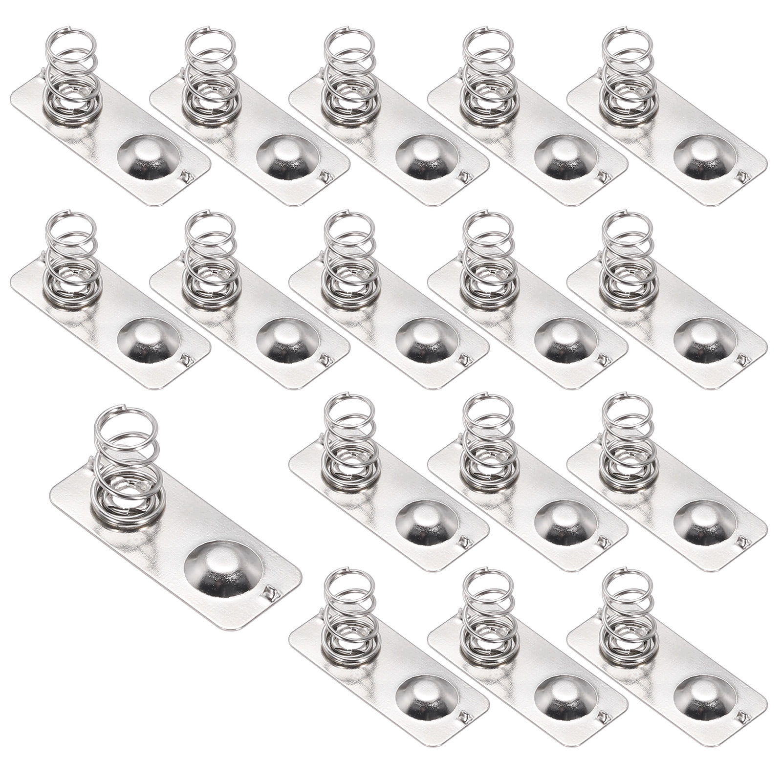 15 Pcs Battery Spring Contact Plate 21mm x 9mm Positive Negative ...