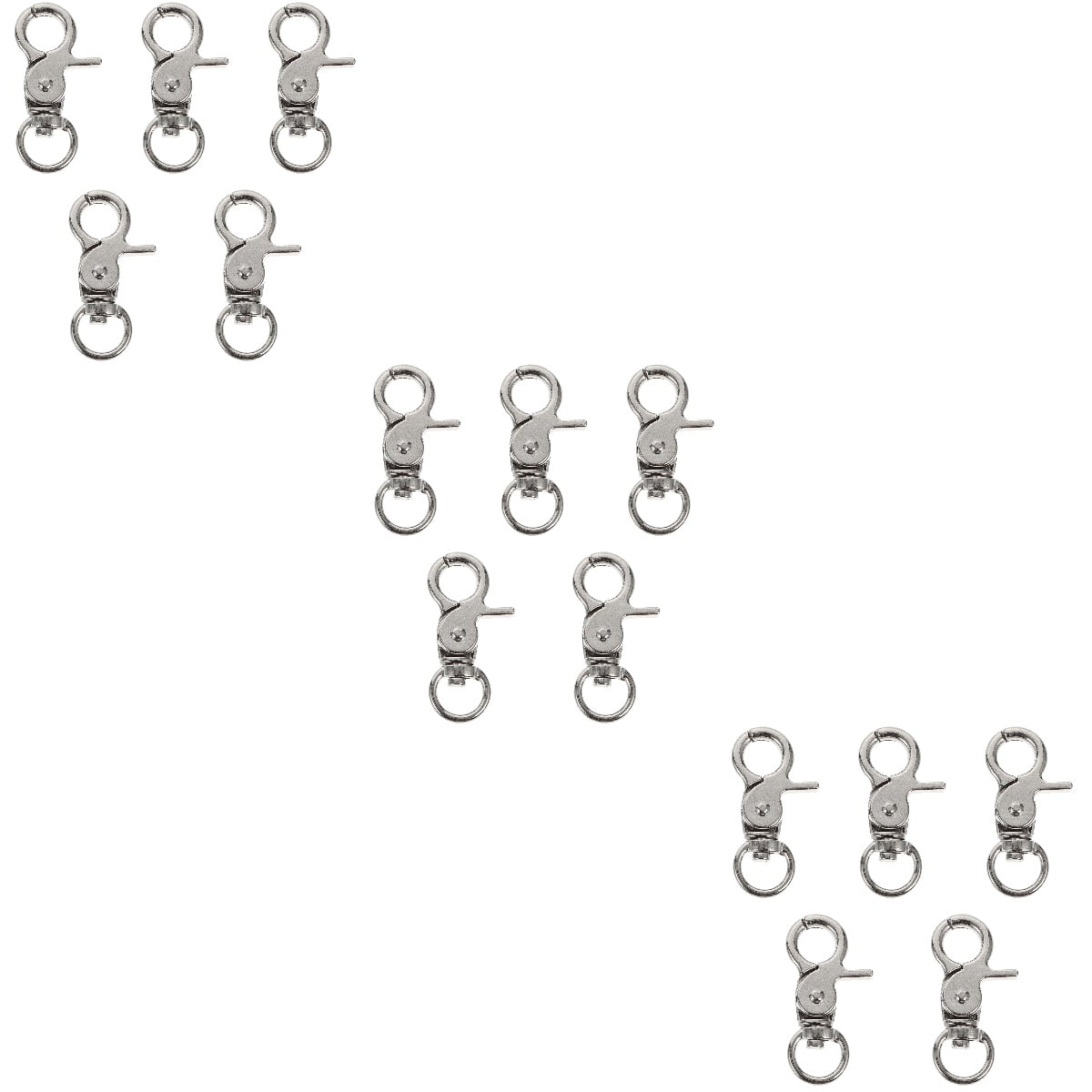 15 Pcs Birdcage Lock Rabbit Cage Cage Metal Hook Clips Cage Bird Spring ...