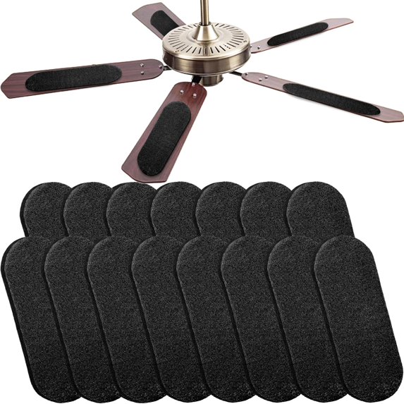 15 Pcs Ceiling Fan Filters for Blades, Easy-Stick Activated Coconut ...