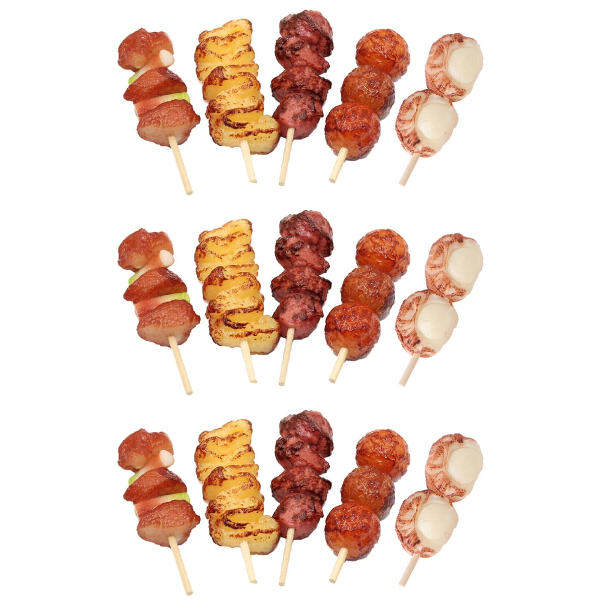 15 Pcs Children’s Toys Mud Kitchen Fake Food Realistic Kids Grill ...