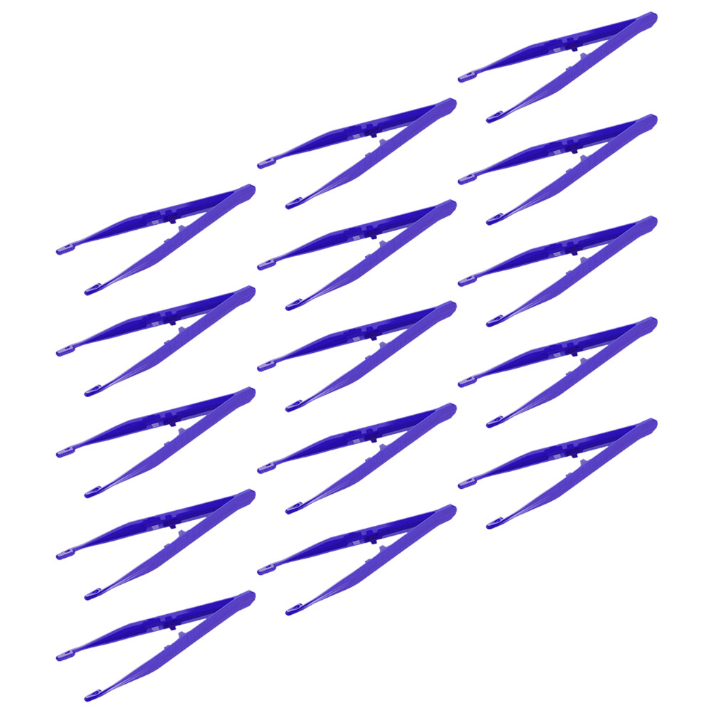 15 Pcs Craft Tweezers for Stickers Plastic Classroom Cross Locking ...