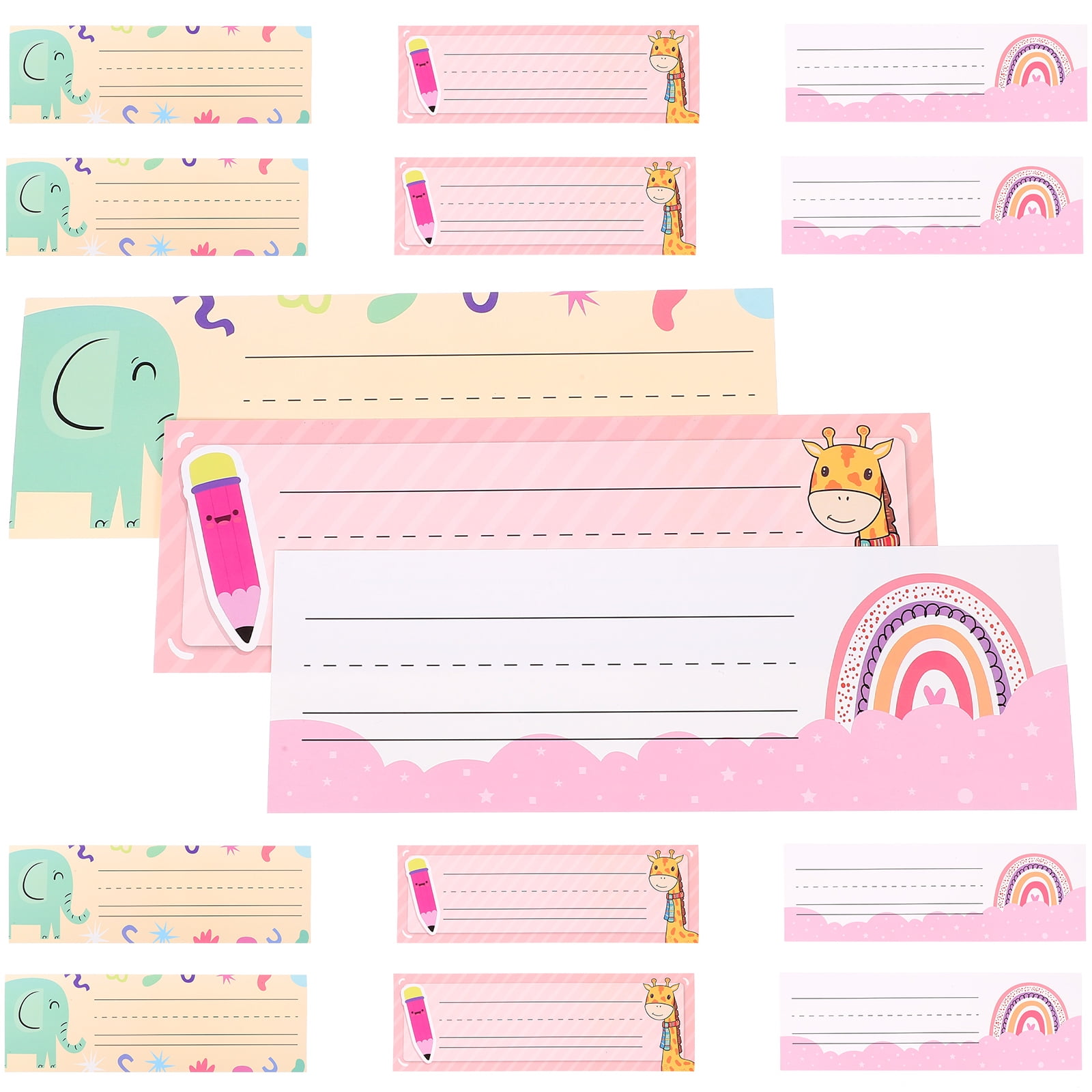 HEMOTON Paper Name Tags for Classroom Desks with Exquisite Design and ...