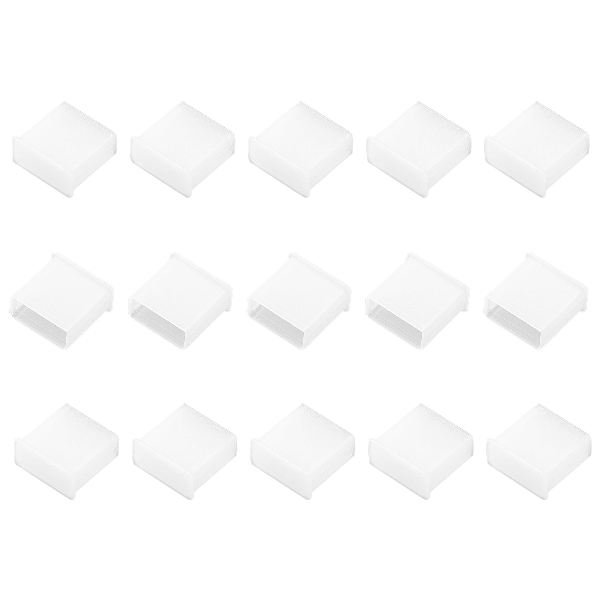 15 Pcs Durable White USB Port Covers Plugs for USB 2.0 Type a Male Port ...