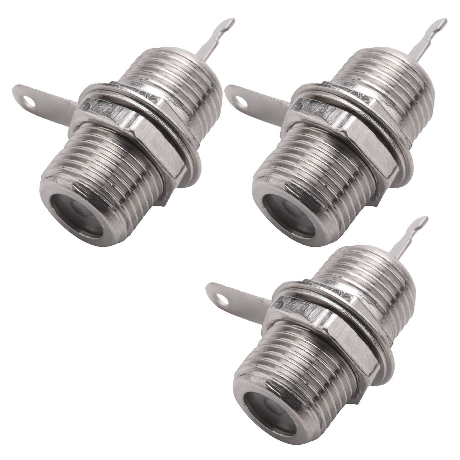 15 Pcs F Type Panel Mounted Socket Female Solder Connector Adapter ...