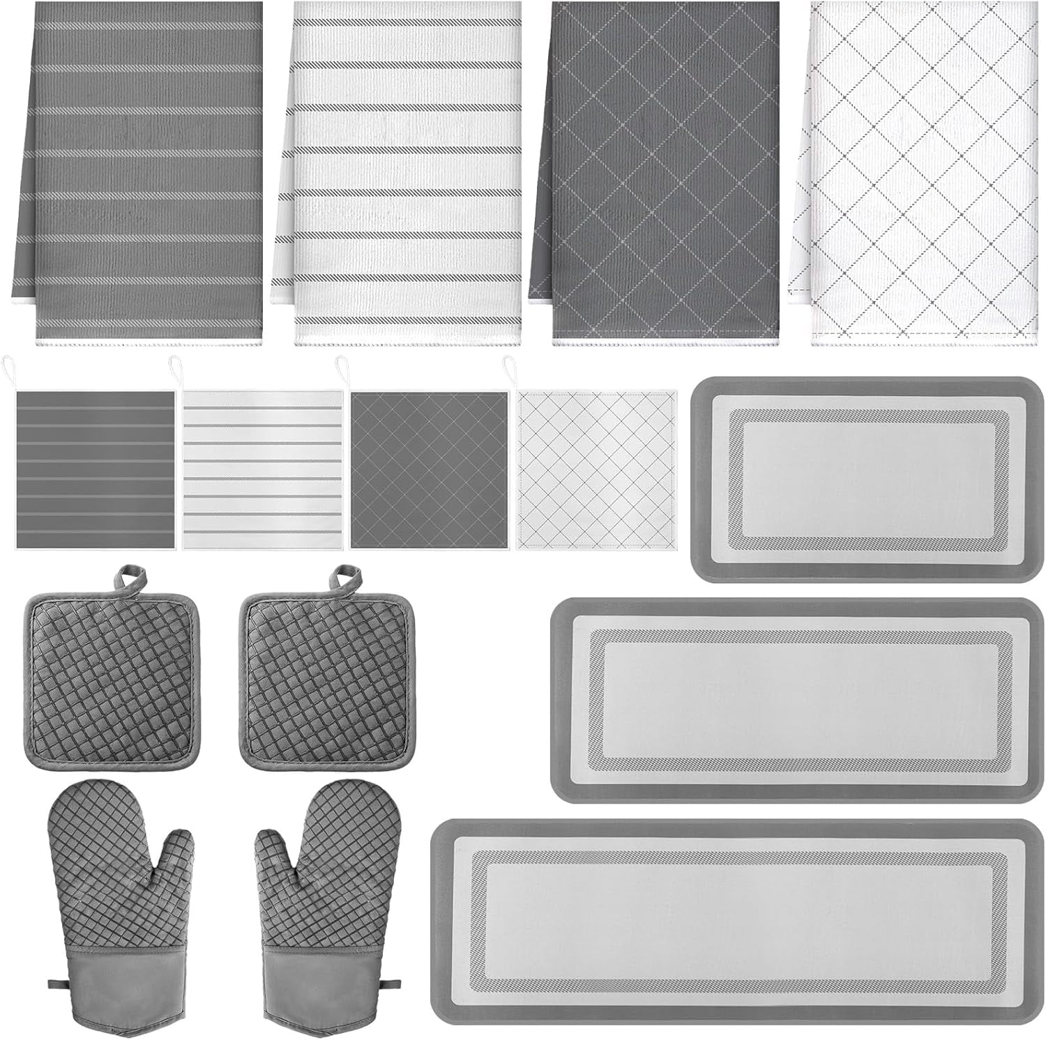 15 Pcs Farmhouse Kitchen Decor and Accessories Set 4 Kitchen Towels 2 ...