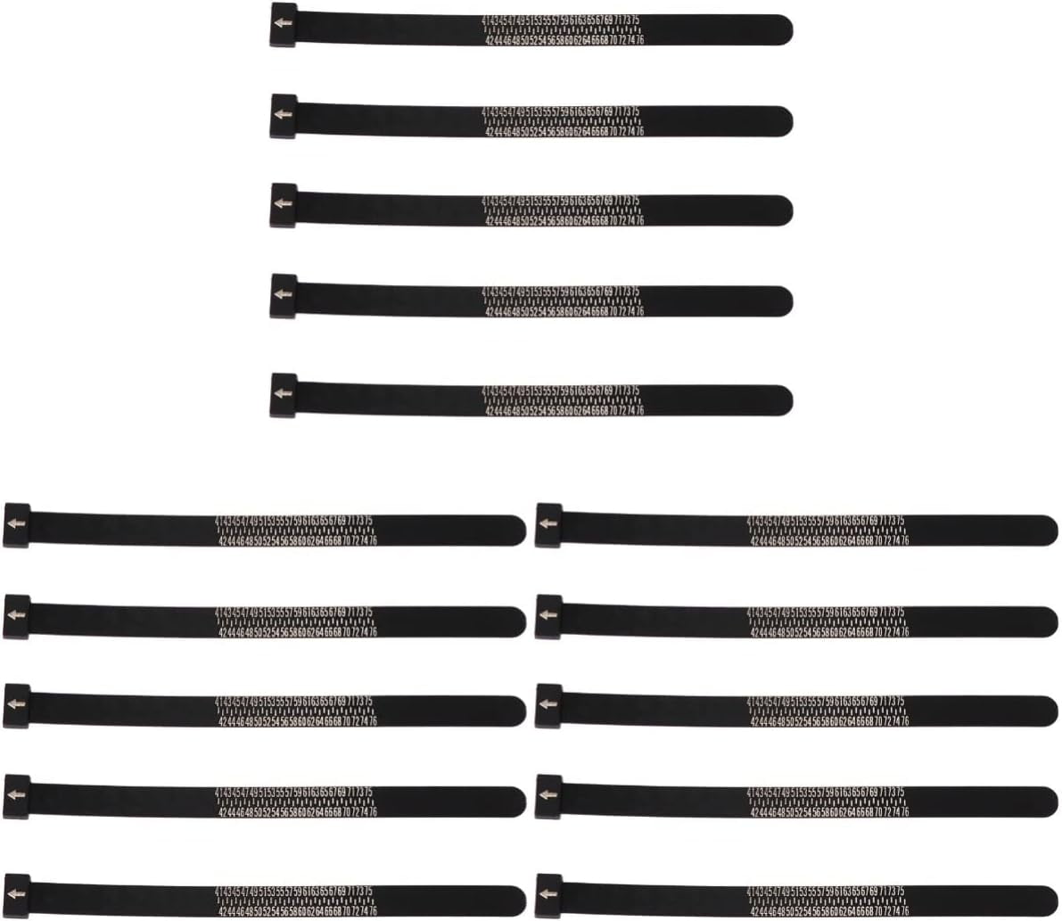 15 Pcs Finger Mandrel Ring Sizer Ring Measuring Ruler Bra Hooks for ...