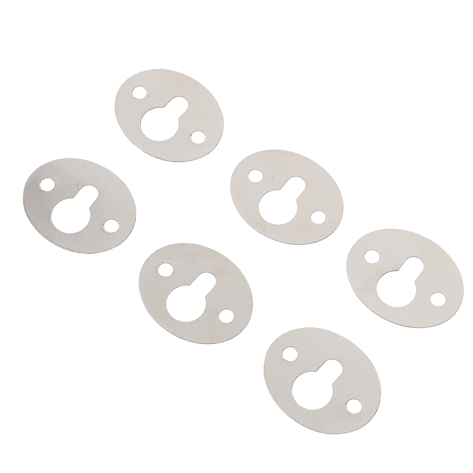 Oval Shape Keyhole Hangers for Photo Frames Hanging Silver Iron 15 ...