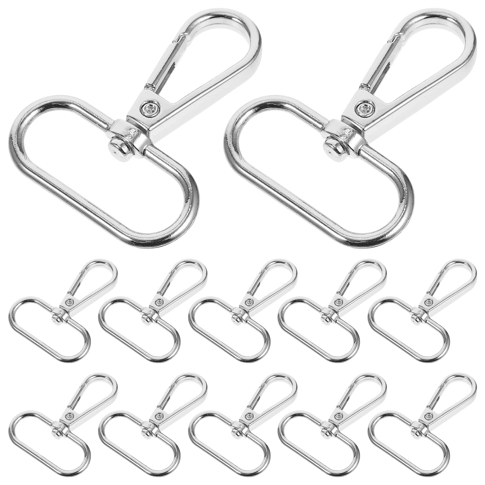 15 Pcs Lobster Clasp Swivel Clasps Key Ring for Bag Making Chain Clip ...