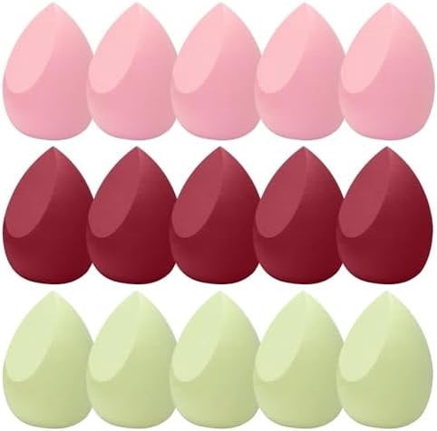 ?15-Pcs Makeup Sponge Set - Soft, Latex-Free, Individually Wrapped ...