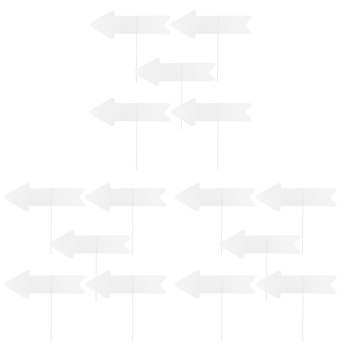 unbranded 15 Pcs Blank Sign for Writing Painting DIY Yard Lawn Blank ...