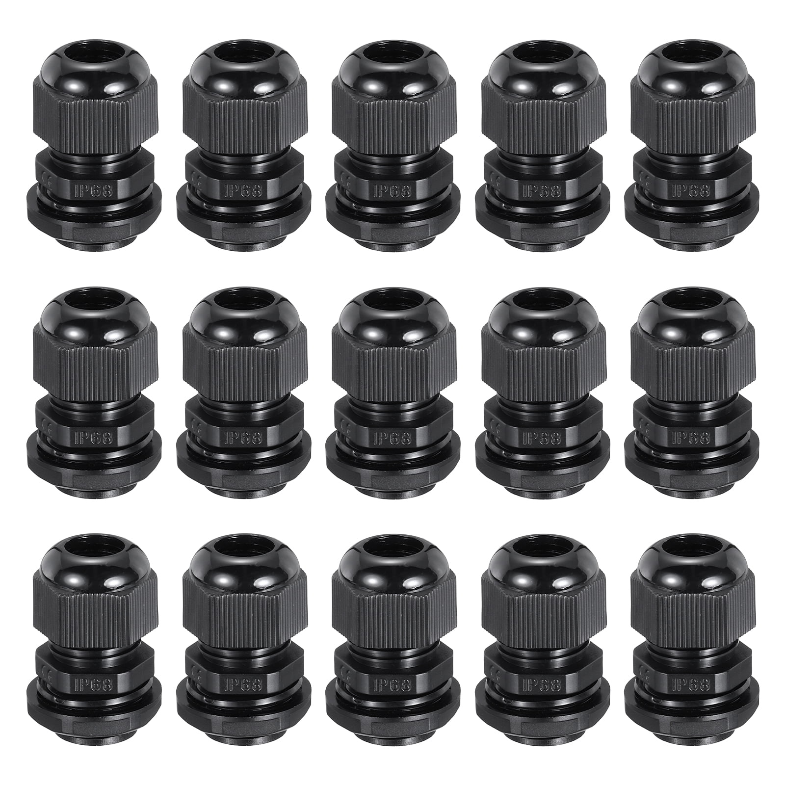 15 Pcs NPT1/2" Cable Glands 6-12mm Connectors with Dual Seals Anti ...