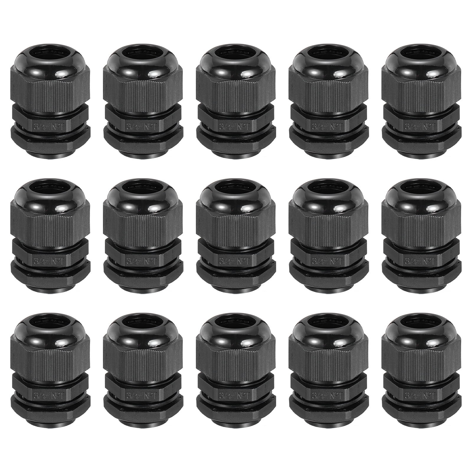 15 Pcs NPT3/4" Cable Glands 13-18mm Connectors with Dual Seals Anti ...