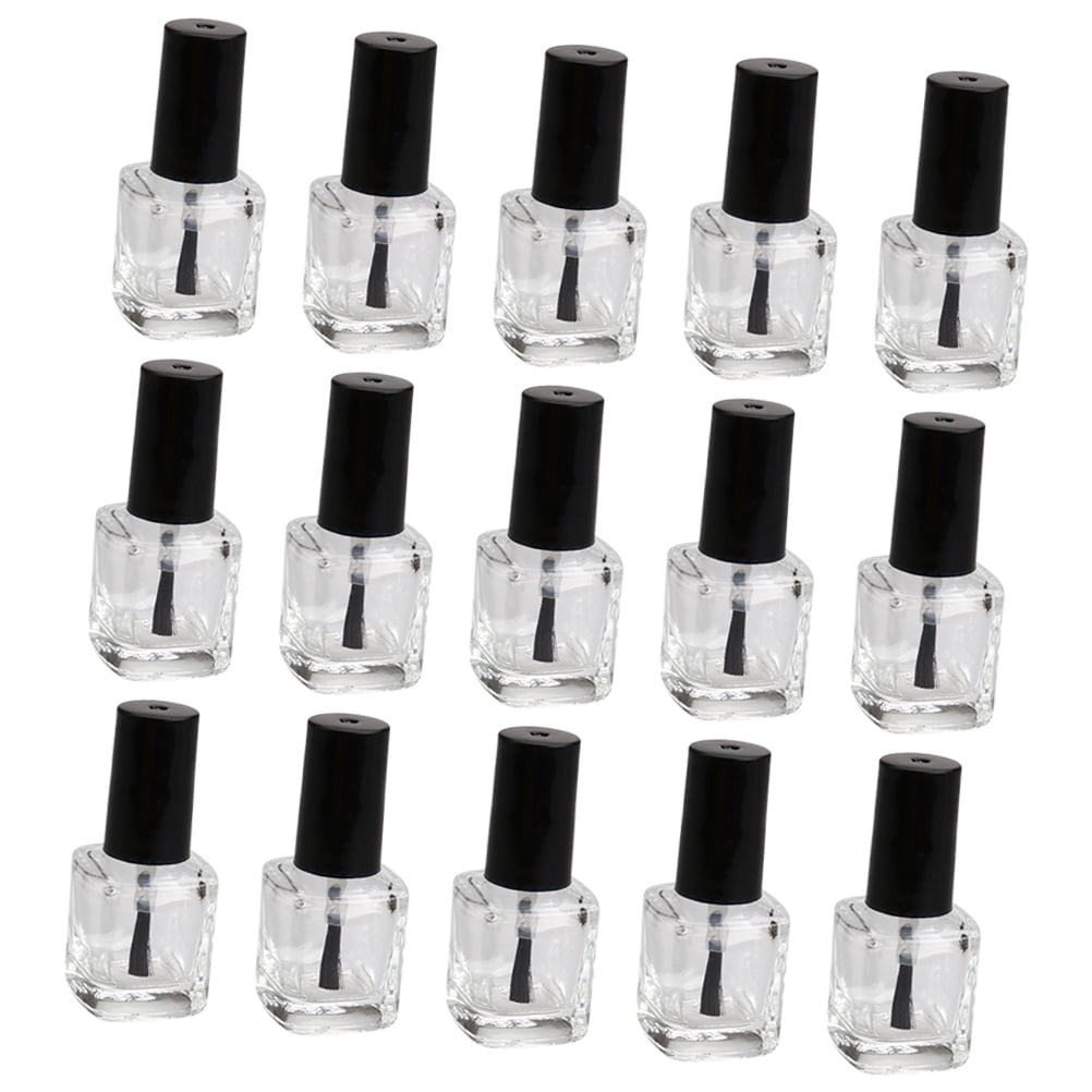 15 Pcs Nail Polish Bottle Chic Container Transparent Gel Clear ...