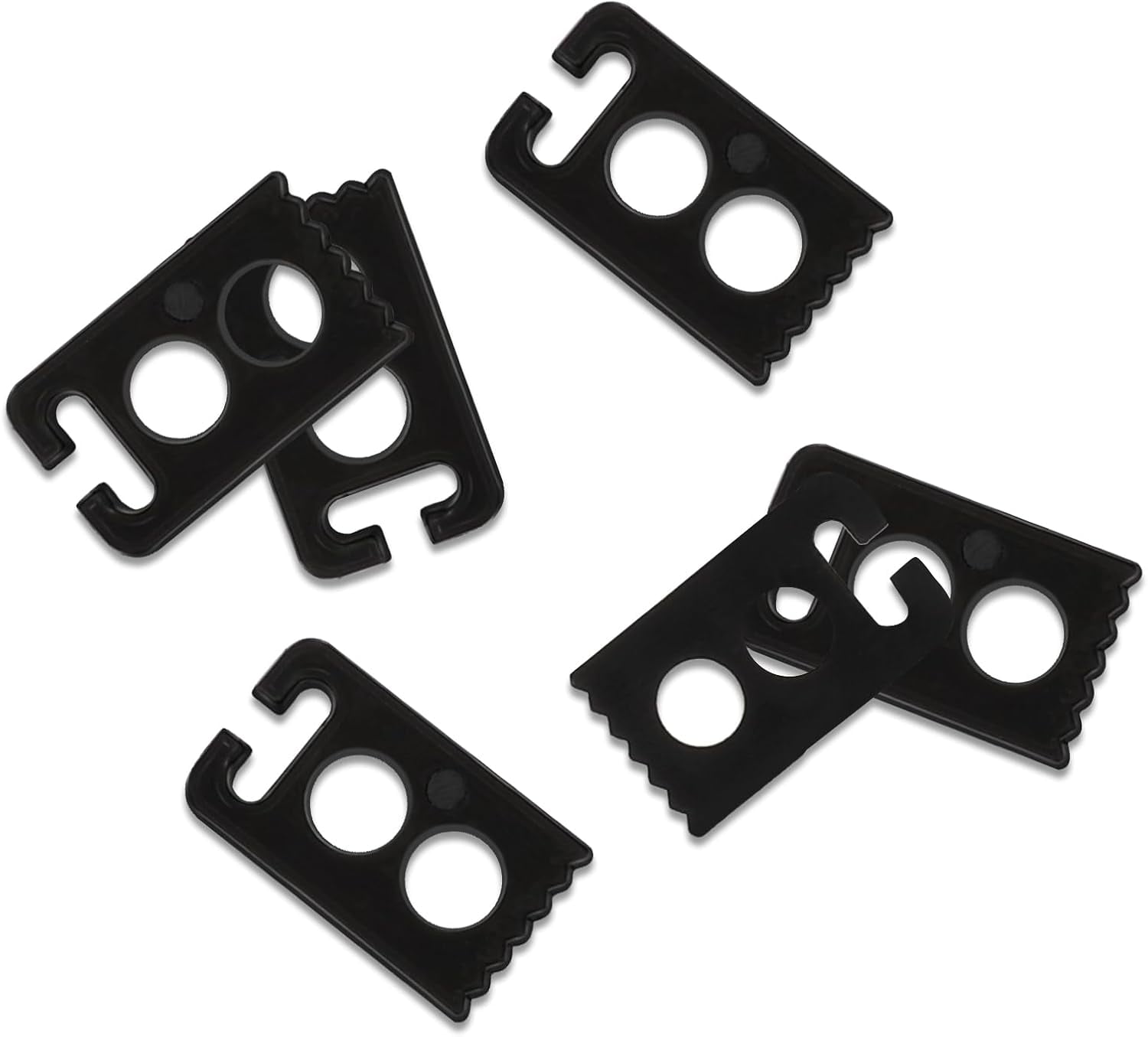 15 Pcs No Tie Shoelace Buckles Black Shoe Lace Lock Clips Shoe Laces ...