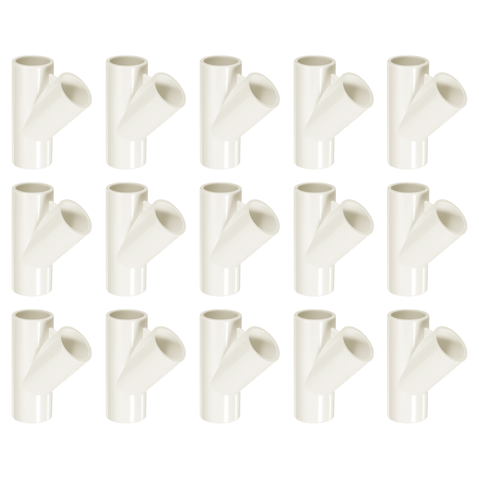 15 Pcs PVC Fitting, 3 Way 45 Degree PVC Fitting 20mm PVC Connectors PVC ...
