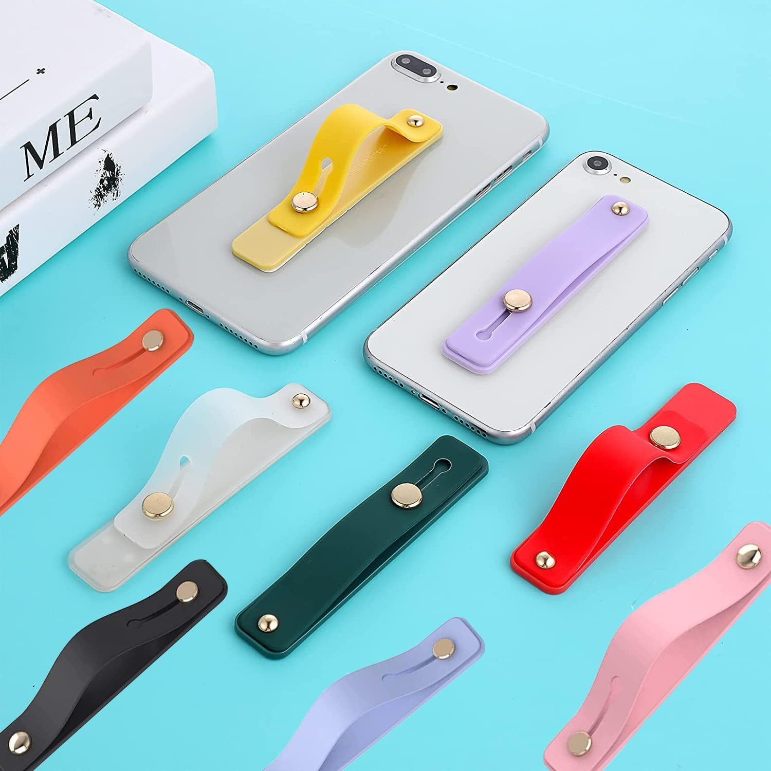 15 Pcs Phone Finger Grip Holder for All Phone Grip Strap Mobile Phone ...