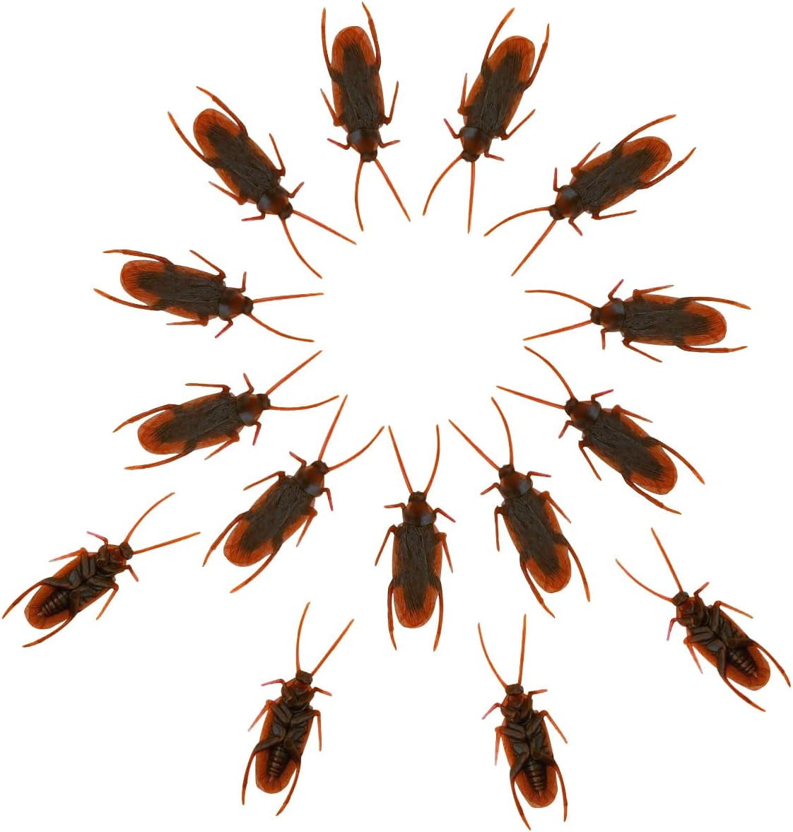 15 Pcs Prank Fake Roaches Model Pretty Creepy Fake Cockroach Realistic ...