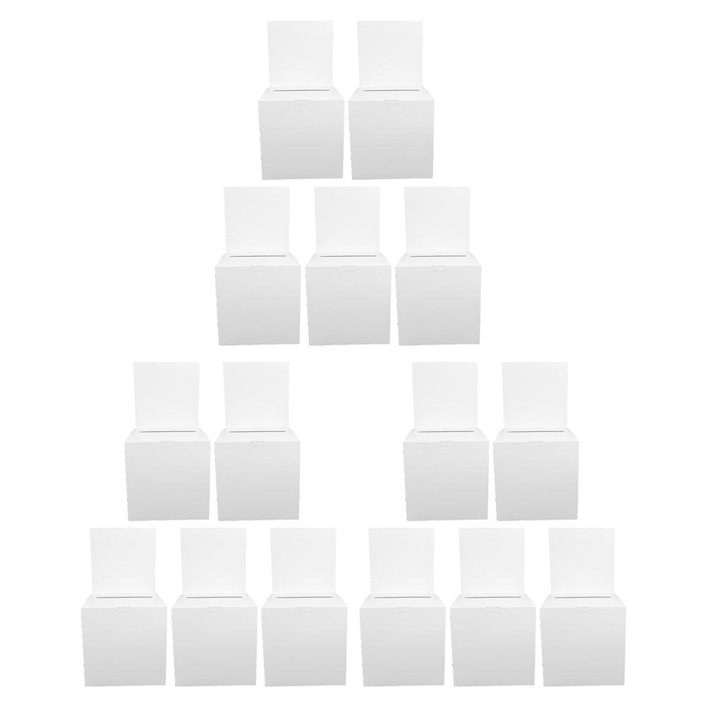 OUNONA 15Pcs Convenient Multi Function Ballot Box for Raffle Donation ...