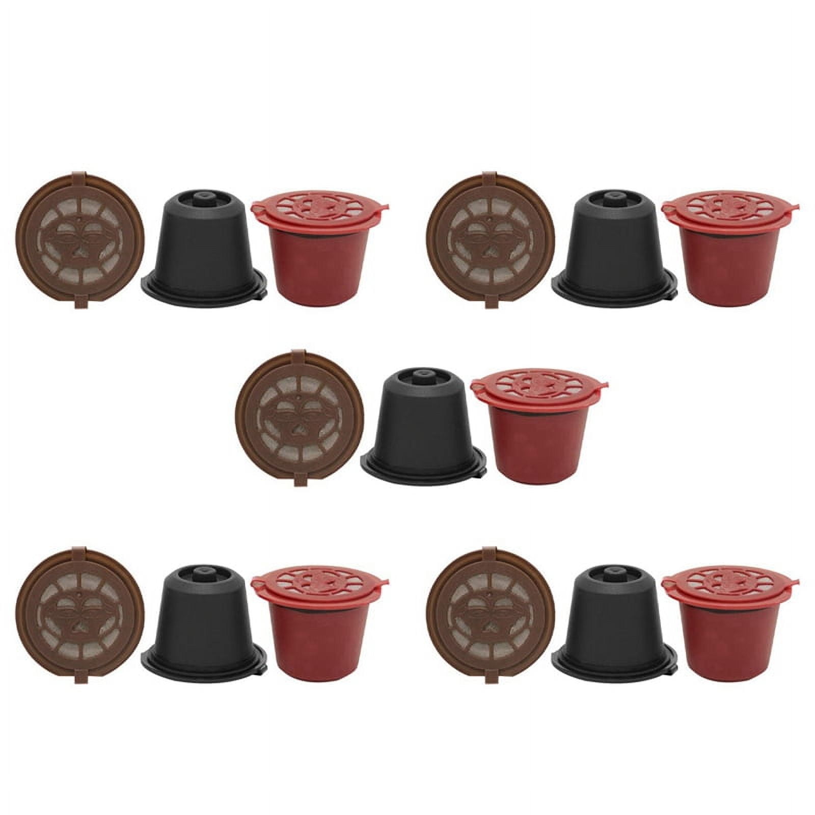 15 Pcs Refillable Reusable Espresso Capsule for Coffee Machine Reusable ...