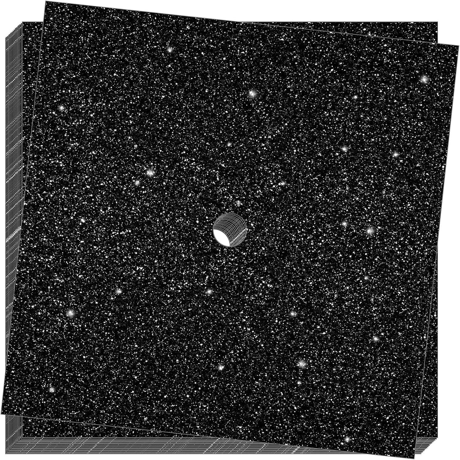 15 Pcs Self Adhesive Graduation Cap Topper Blank Graduation Cap ...