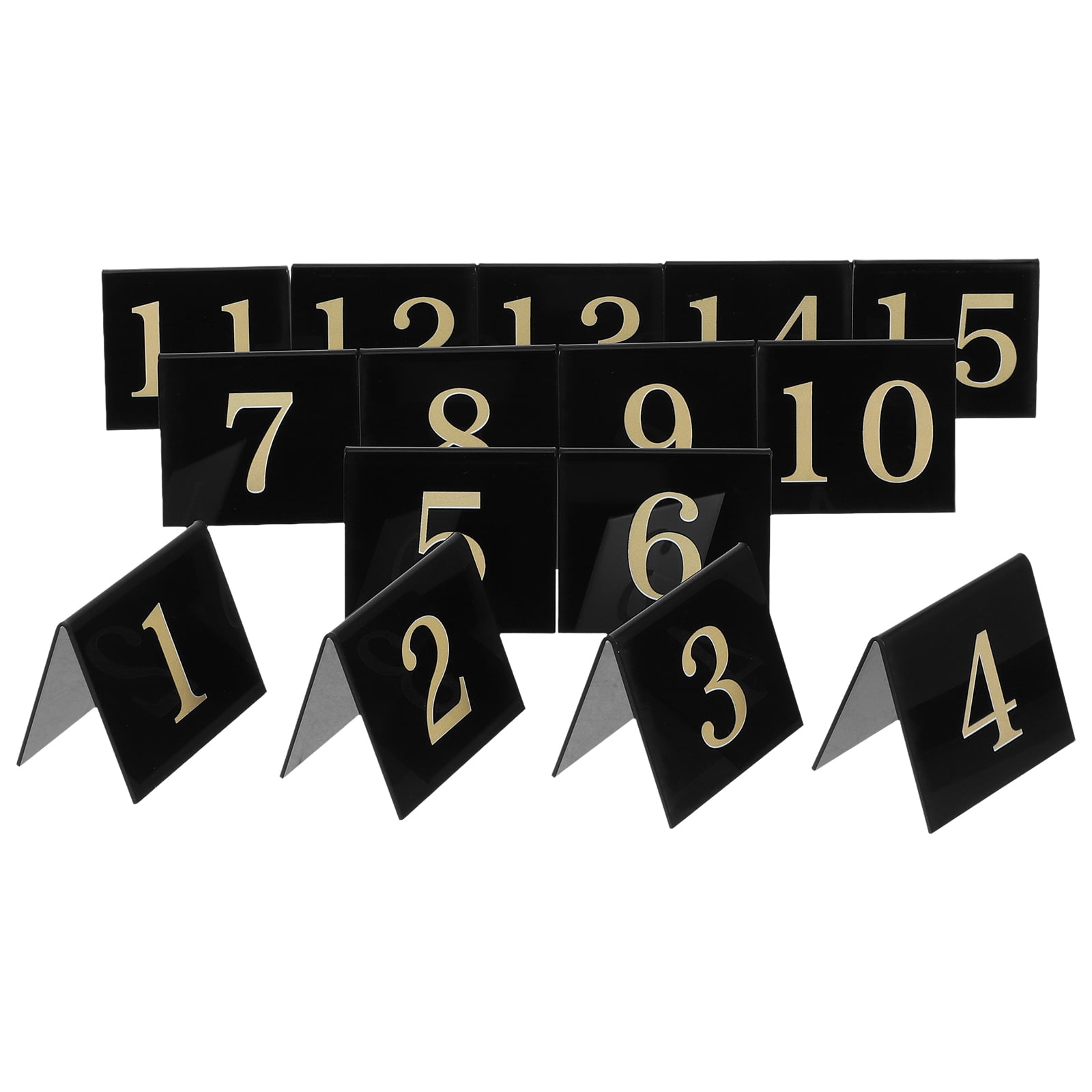 15 Pcs Signage Evidence Markers Crime Scene Props Door Numbers Party ...