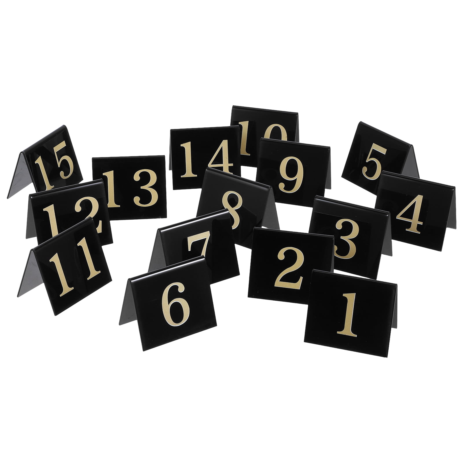 15 Pcs Signage Compact Table Numbers Numbers for Address on House Crime ...