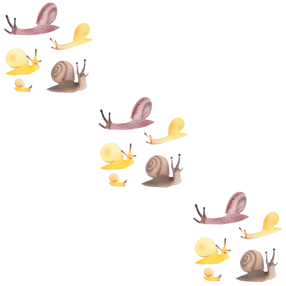 15 Pcs Simulation Snail Toy Animal Snail Figurine Toy for Kids ...