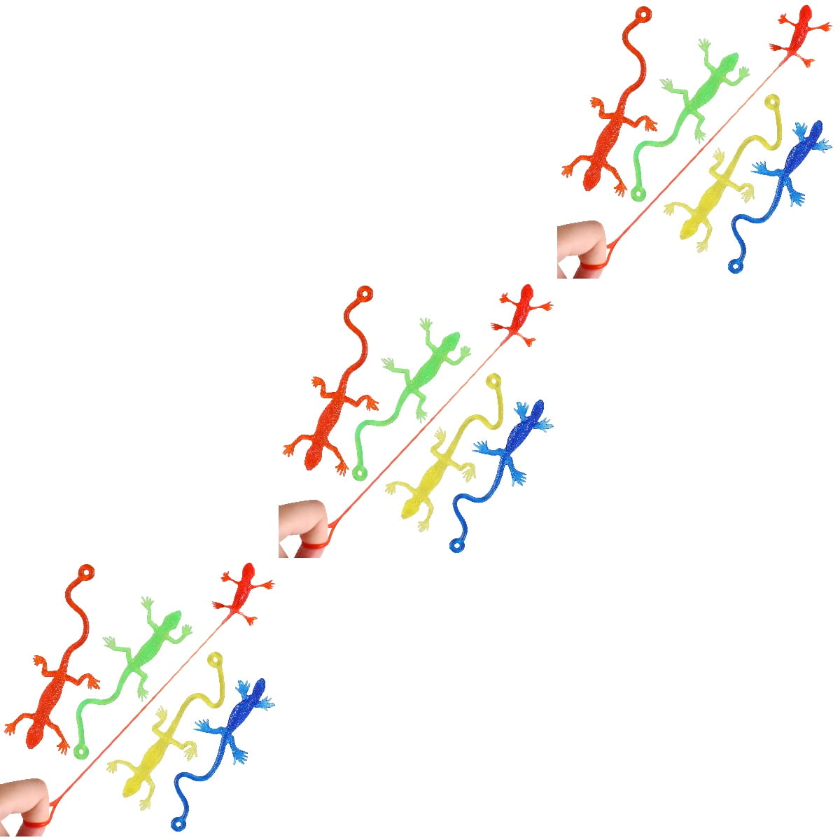 15 Pcs Sticky Lizards Stretchable Lizard Toys Squishy Toys Stretchy ...