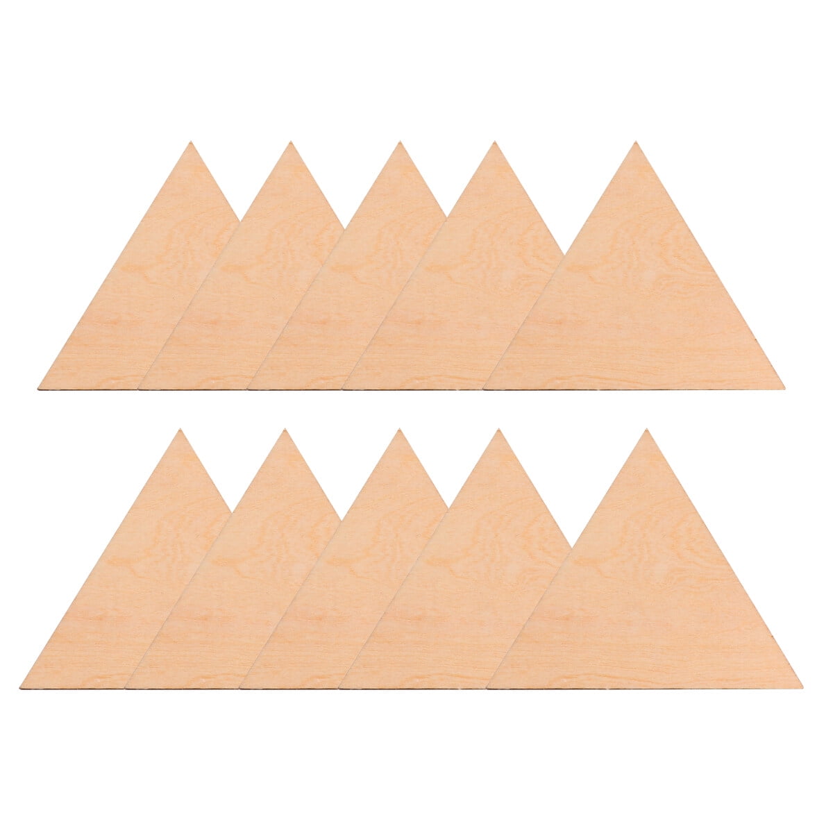 15 Pcs Wooden Triangles for Craft Decorative Tray Triangular Chips ...