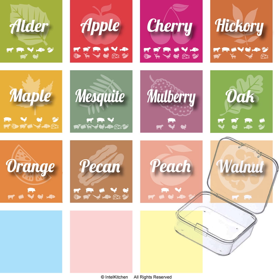 15 Pellet Hopper Smoker Magnets Wood Flavor Label 12 Foods Latest ...