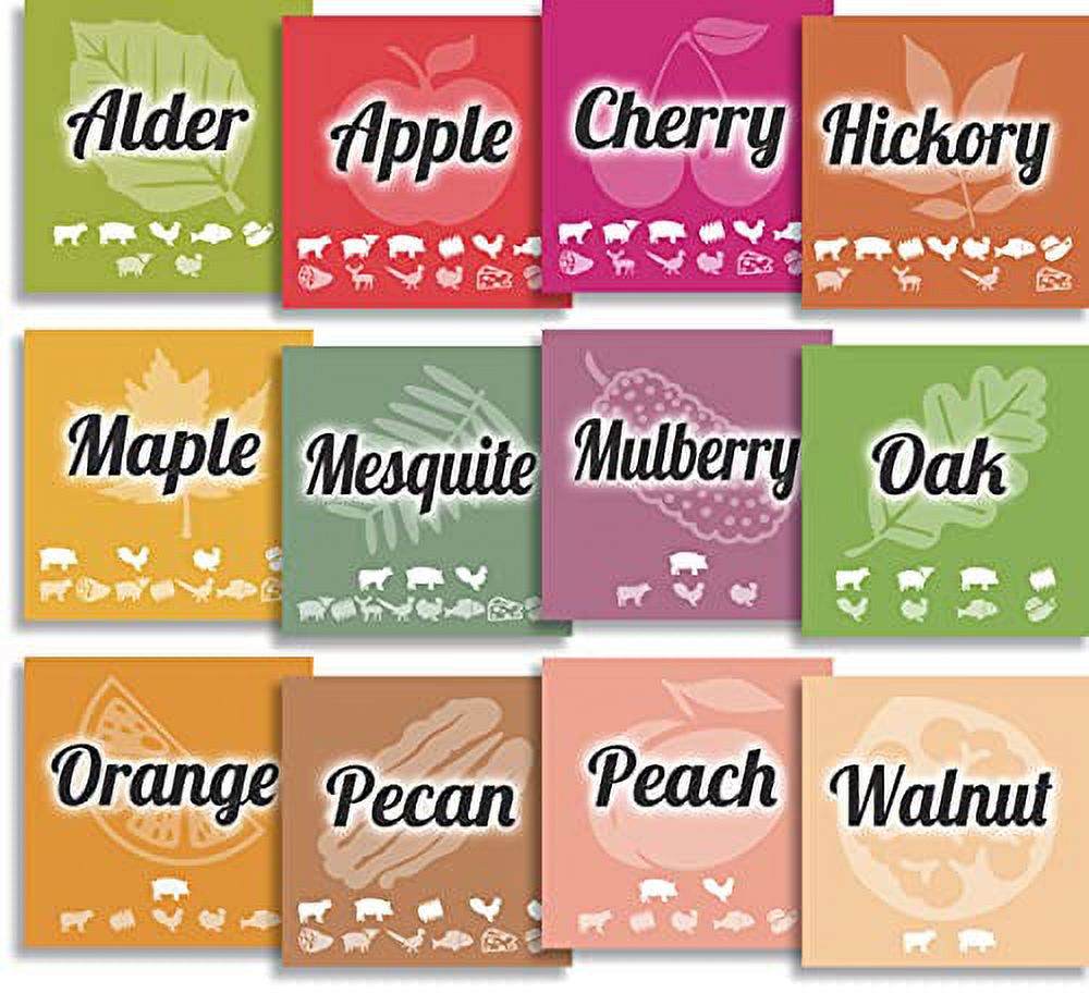 15 Pellet Smoker Wood Flavor Label Magnets 12 Foods Latest ...