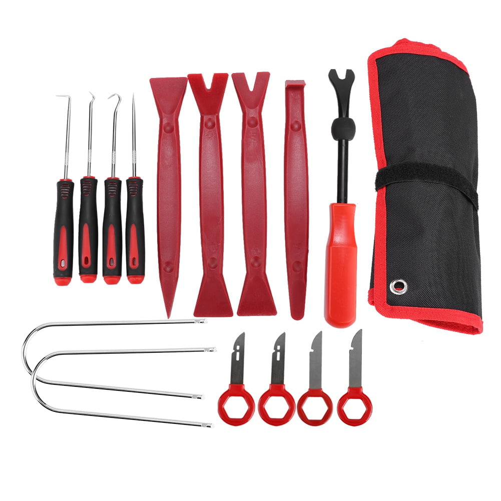 15-Piece Auto Radio Trim Removal Tool Set, Universal Pry Key ...