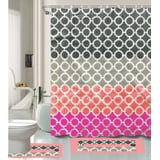 Walmart 15 Piece Complete Bathroom Set with Shower Curtain, Hooks, and ...